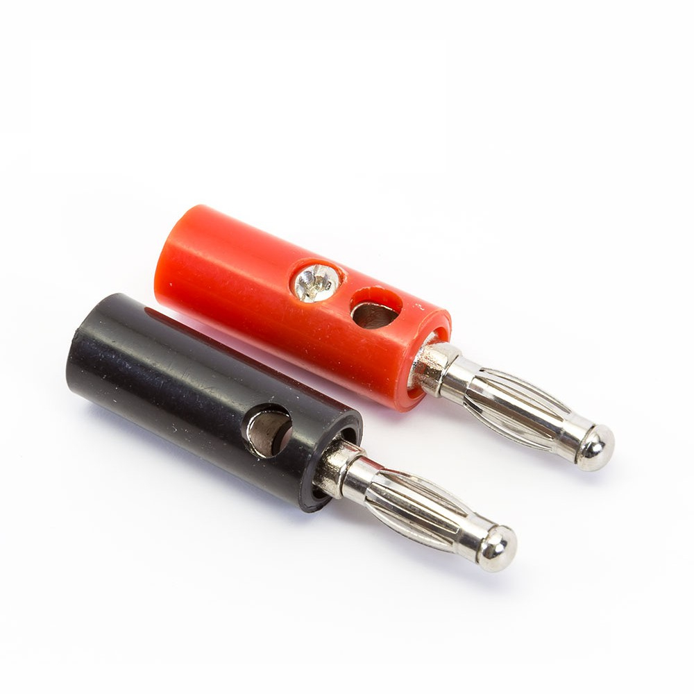 Jual SEPASANG JACK JEK BANANA JANTAN MALE PLUG PISANG MERAH HITAM ...