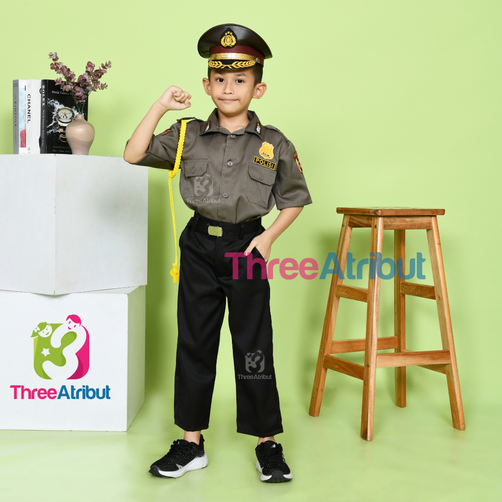 Jual Baju Polisi Sabhara Anak Laki Laki Perempuan Seragam Profesi Anak ...