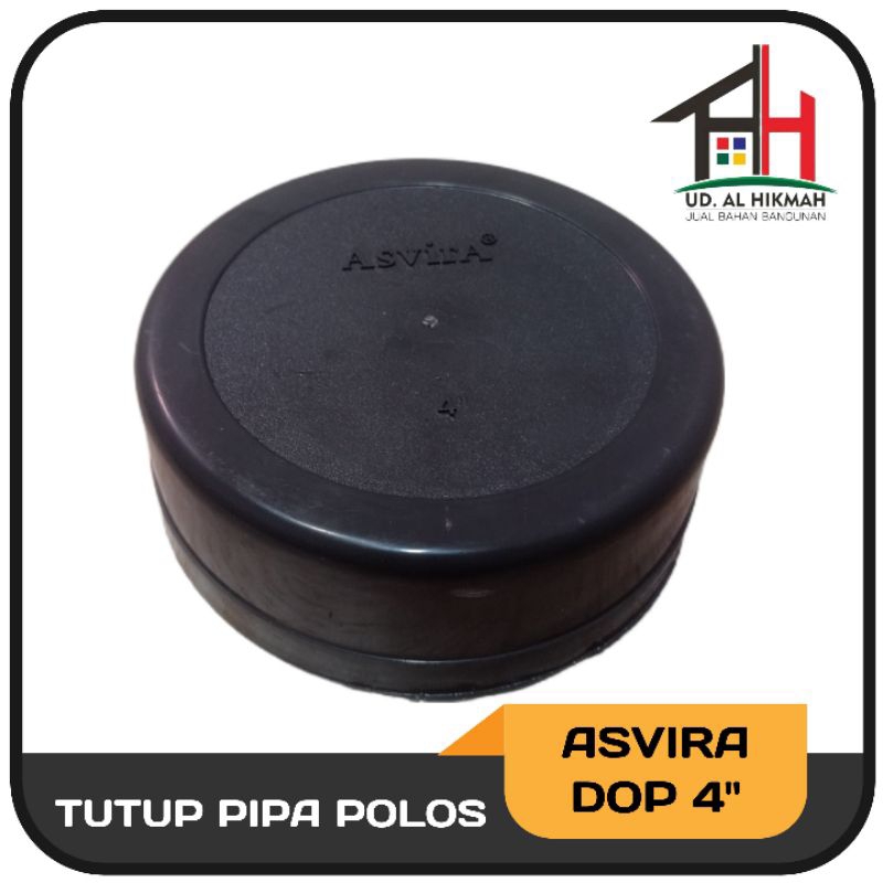 Jual ASVIRA DOP 4 INCH - TUTUP PIPA POLOS 4 INCH - FITTING PIPA PVC ...