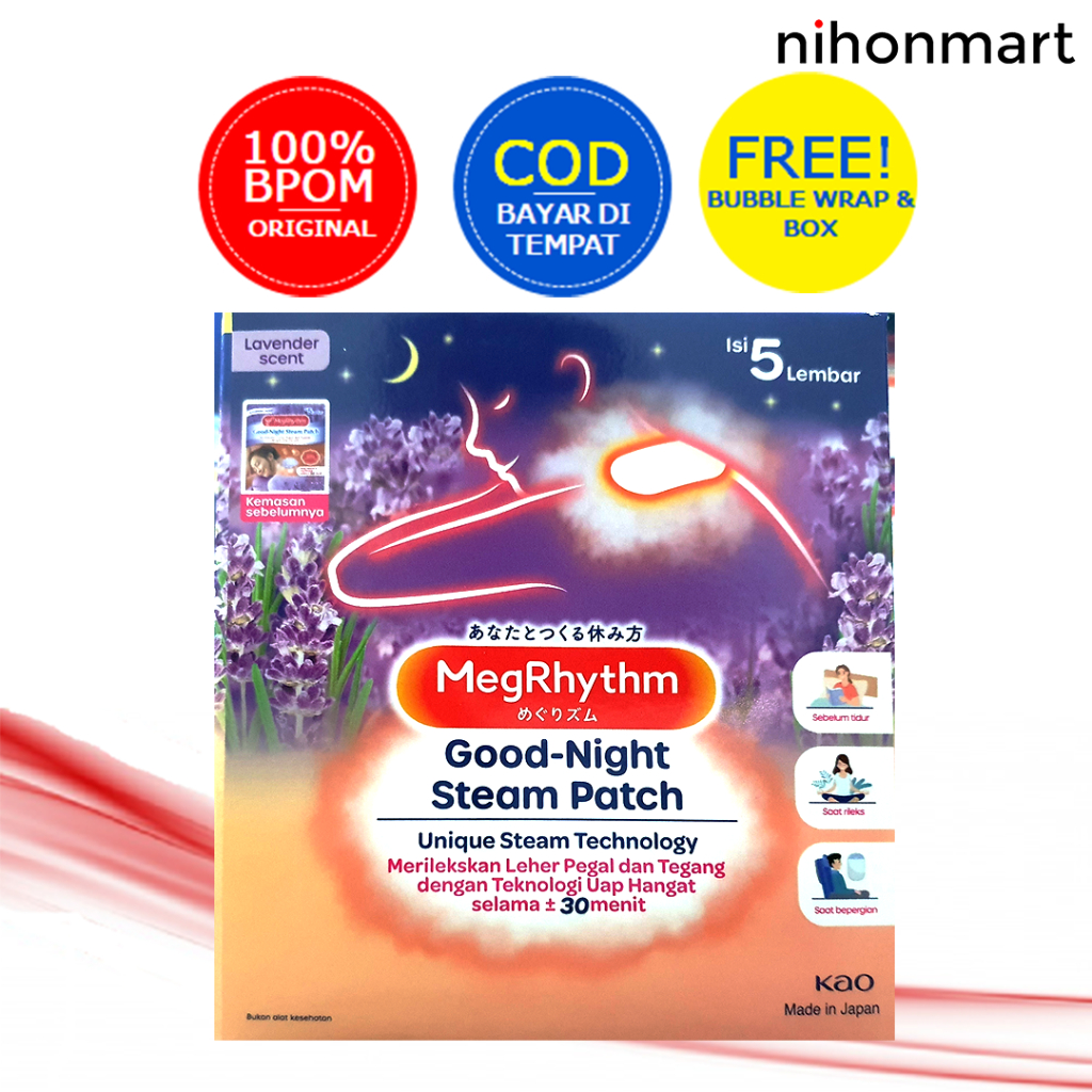 Jual Megrhythm Good Night Steam Patch Box (5pcs) | Shopee Indonesia