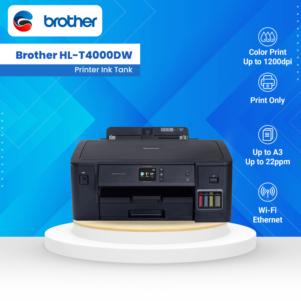 Jual BROTHER Printer A3 Inkjet InkTank HL T4000DW T 4000DW T4000 DW ...