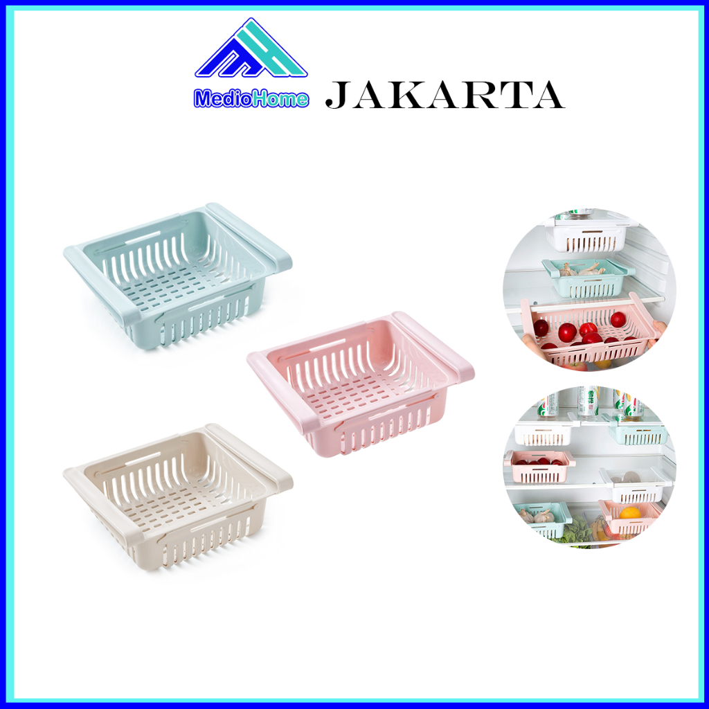 Jual Mediohome MH-001 Rak Kulkas Multifungsi Storage Box Kulkas ...