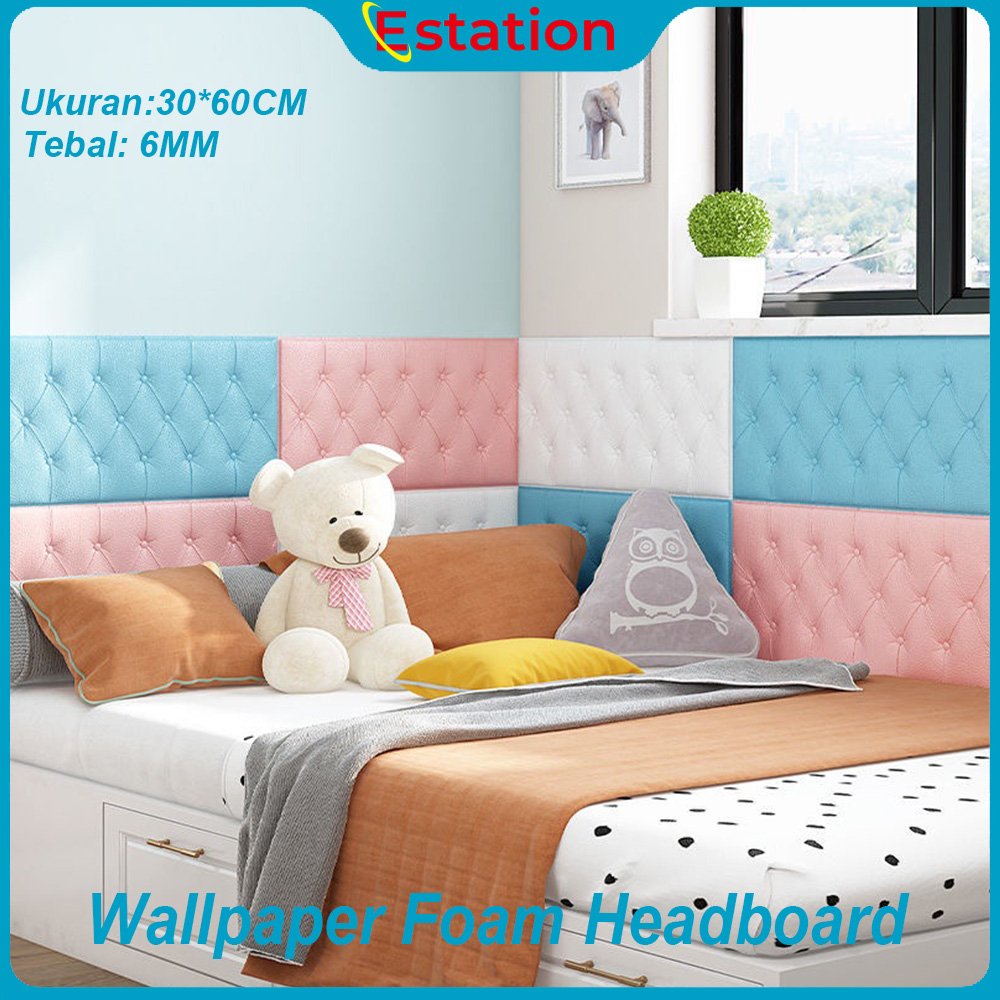 Jual Wallpaper 3D Foam Kedap Suara Tahan Air Headboard Bed Wallfoam ...