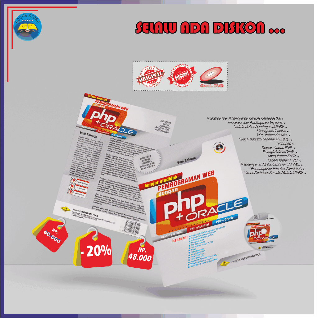 Jual Buku Belajar Otodidak Pemrograman Web dengan Php dan Oracle gratis Cd | Shopee Indonesia