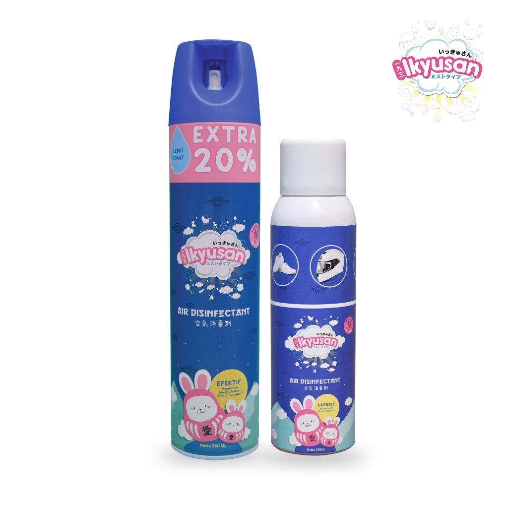 Jual Ikyusan aiar disinfectant 360ml + Dry disinfectant 150ml | Shopee ...