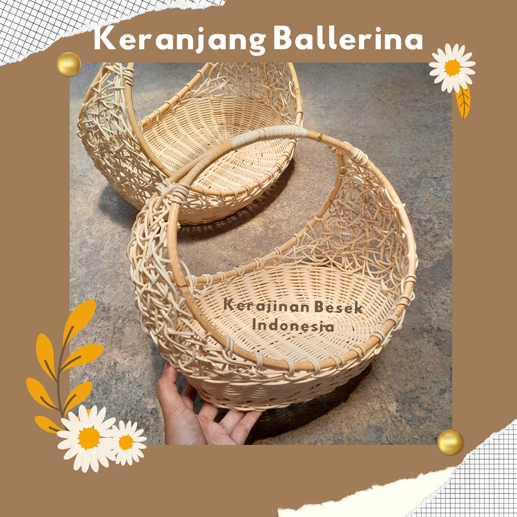 Jual Keranjang Rotan Ballerina Hantaran pernikahan Seserahan lamaran ...