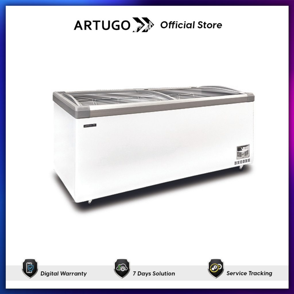 Jual ARTUGO Sliding Curve Glass Freezer 720 Liter SH 730 S | Shopee ...
