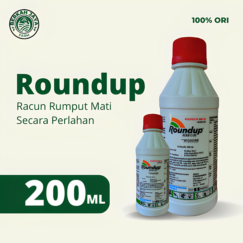 Jual Obat Pembasmi Rumput Secara Perlahan | Roundup | 200 ml | Shopee ...