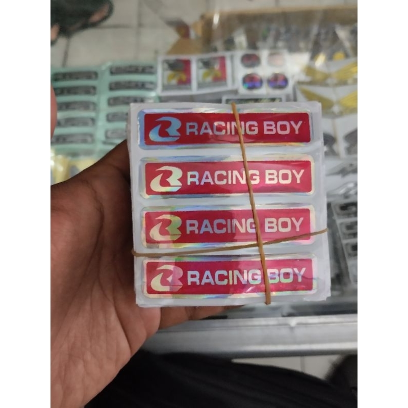 Jual Stiker Emblem Logo Racing Boy Timbul Isi 4 | Shopee Indonesia