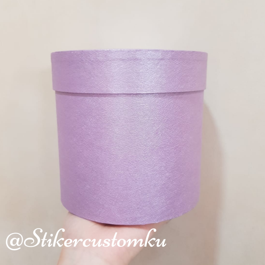 Jual Kotak Bulat Bloom Box Flower Box Ukuran 20x20cm berbagai Warna ...