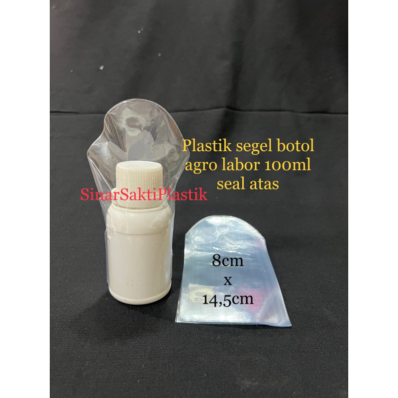 Jual Plastik segel botol agro / botol labor 100ml seal atas model ...
