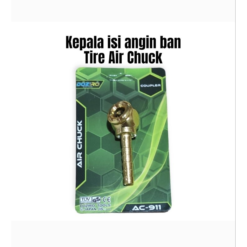 Jual Kepala Nepel Isi Angin Ban Bulat Model Keong / Tire Air Chuck Isi ...