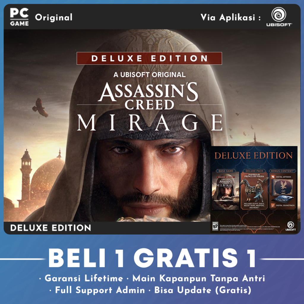Jual ASSASSINS CREED MIRAGE DELUXE EDITION ORIGINAL PC | Shopee Indonesia