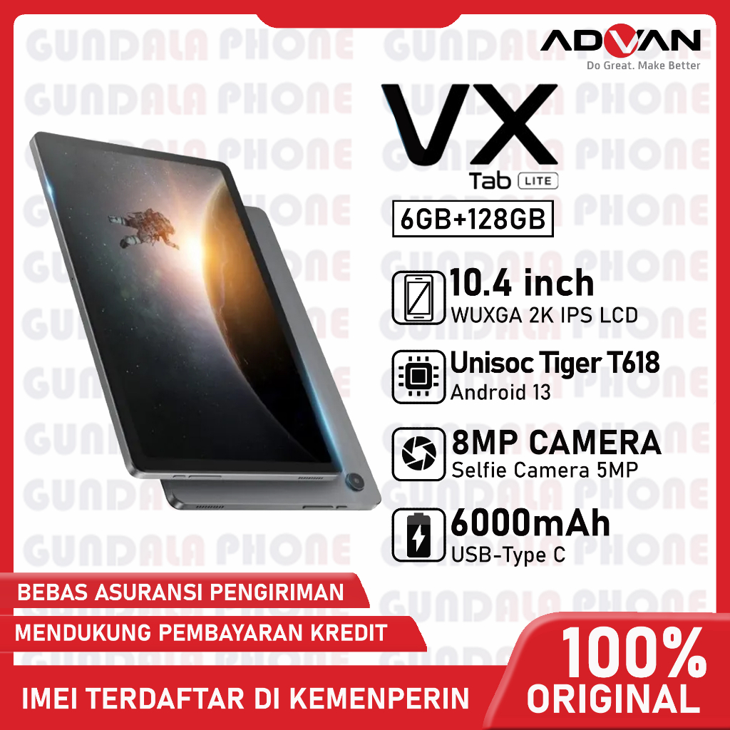 Jual Advan Tab VX LITE 6/128GB Garansi resmi | Shopee Indonesia