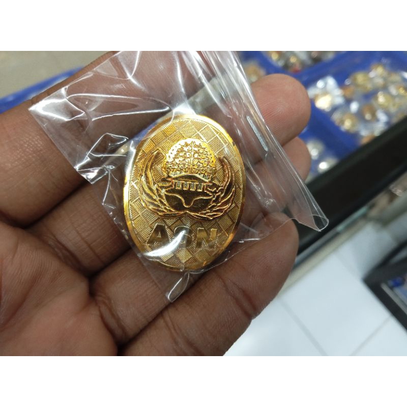 Jual PIN ASN PNS KORPRI OVAL LOGO TUMPUK MAGNET | Shopee Indonesia