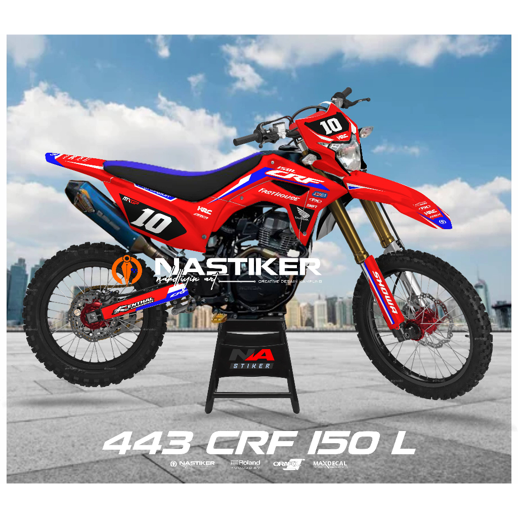 Jual decal crf 150L full body custom doff/glosy - decal crf MERAH ...