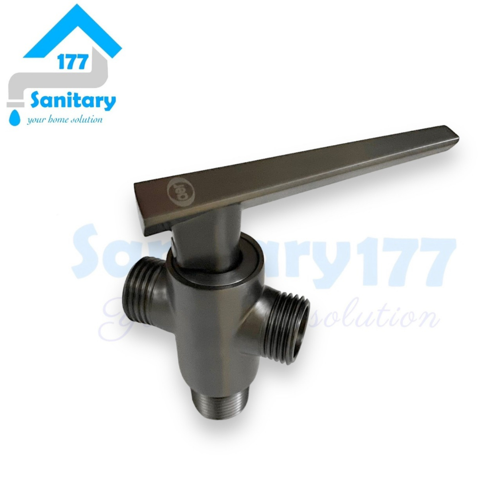 Jual Stop Kran double kuningan abu grey AER TAT01 gun metal-angle valve ...
