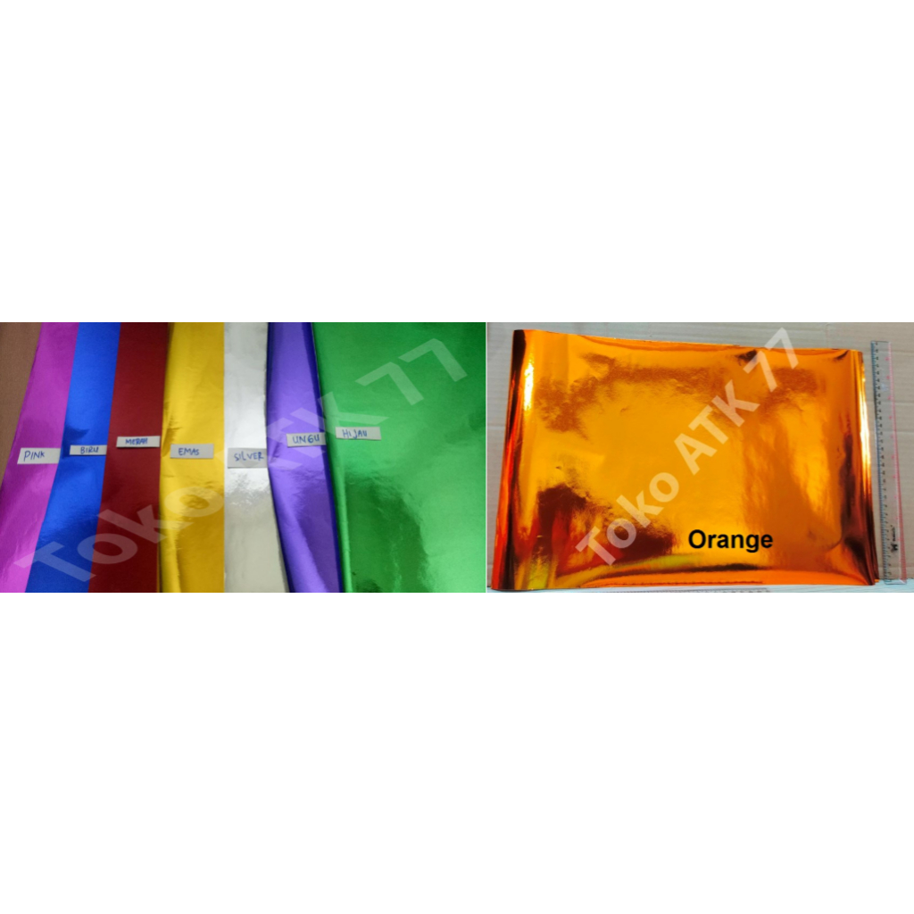 Jual Sampul Buku Tulis Biru Emas Kuning Gold Hijau Merah Orange Oranye ...