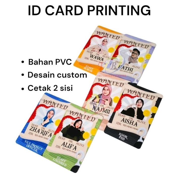 Jual Cetak kartu id card custom,kartu parkir,kartu visitor,kartu ...