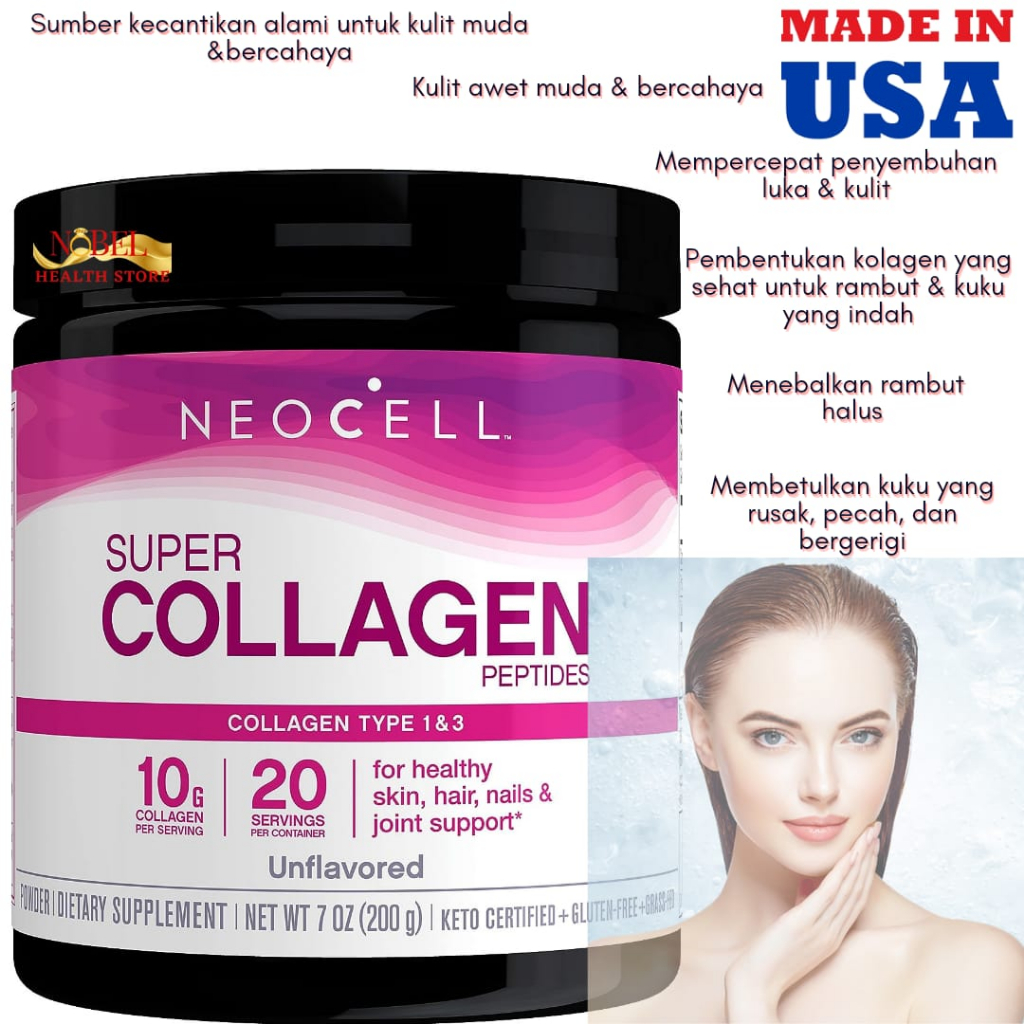 Jual NeoCell Super Collagen + Vitamin C + Biotin Hair Skin Nails Joint ...