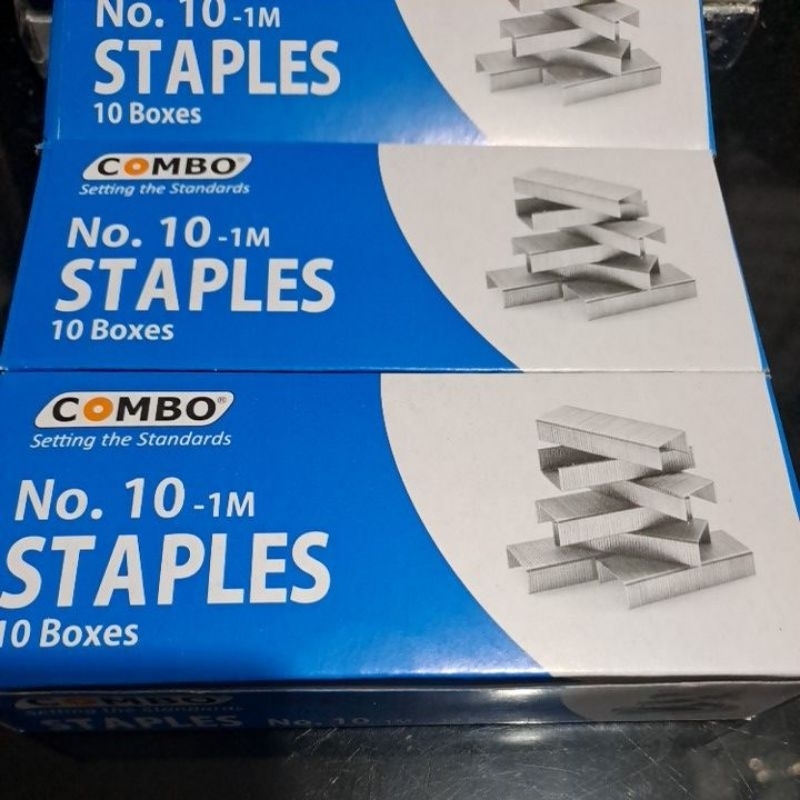 Jual isi staples no 10 combo isi 10 box kecil | Shopee Indonesia