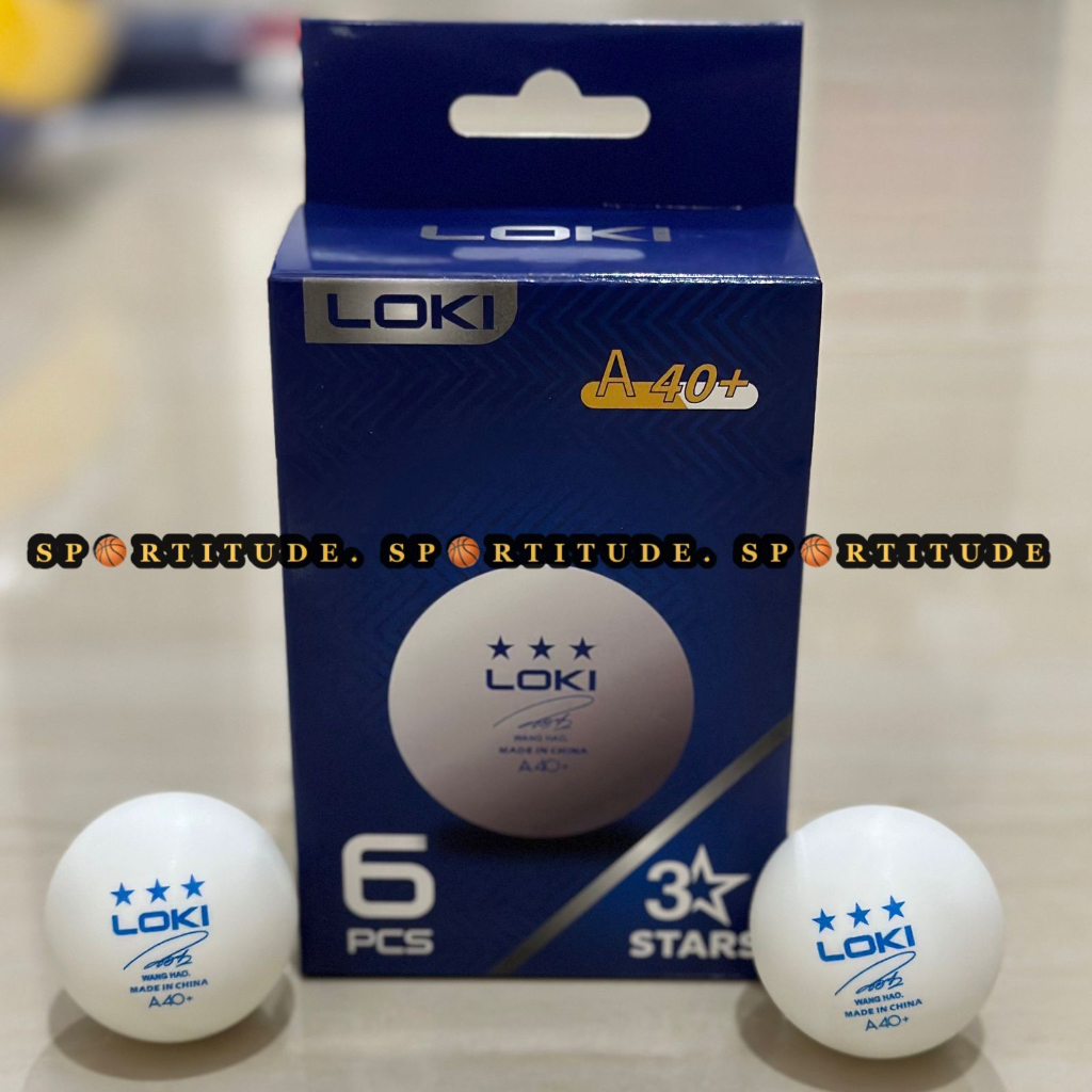 Jual Bola Pingpong Loki 3 Star A40+ WANG HAO Isi 6 ORIGINAL | Shopee ...