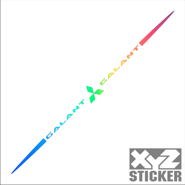 Jual Sticker Laser Hologram logo Mobil Mitsubishi Canter, Galant ...