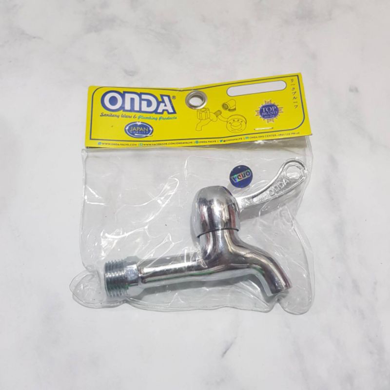 Jual KERAN KRAN AIR TEMBOK ONDA STAINLESS 1/2 INCH | Shopee Indonesia