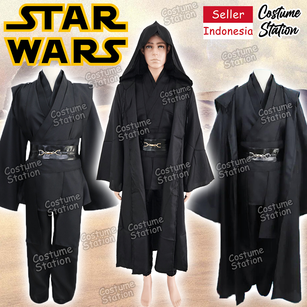 Jual Kostum Star Wars Black Jedi Sith / Costume Anakin Skywalker dewasa ...