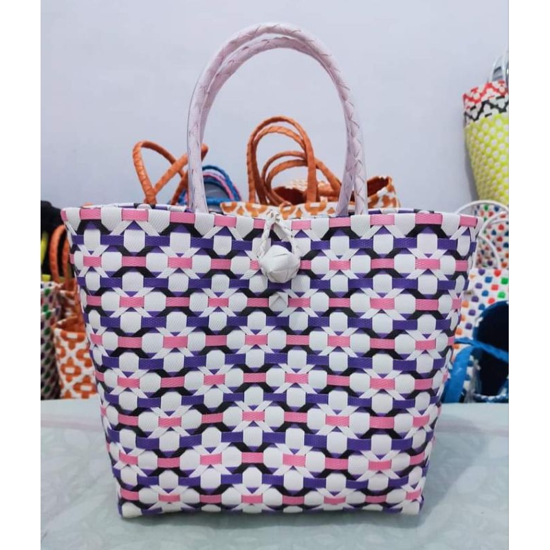 Jual Tas anyam Motif Batik Semanggi | Shopee Indonesia