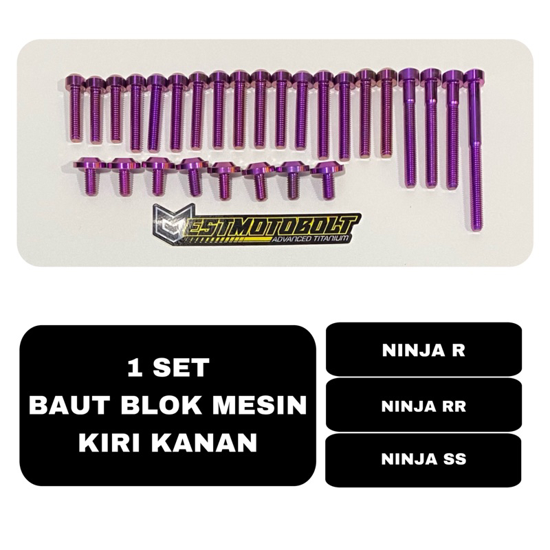 Jual PAKET BAUT BLOK MESIN KIRI KANAN NINJA R, NINJA RR , NINJA SS | Shopee Indonesia
