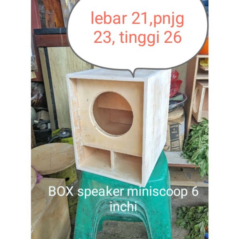 Jual box speaker miniscoop 6 inch | Shopee Indonesia