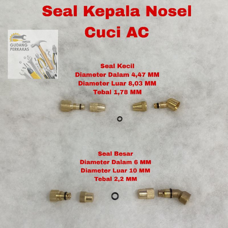 Jual Karet Seal Kepala Nosel Cuci AC - O Ring Gasket Spuyer Nozzle Cuci ...