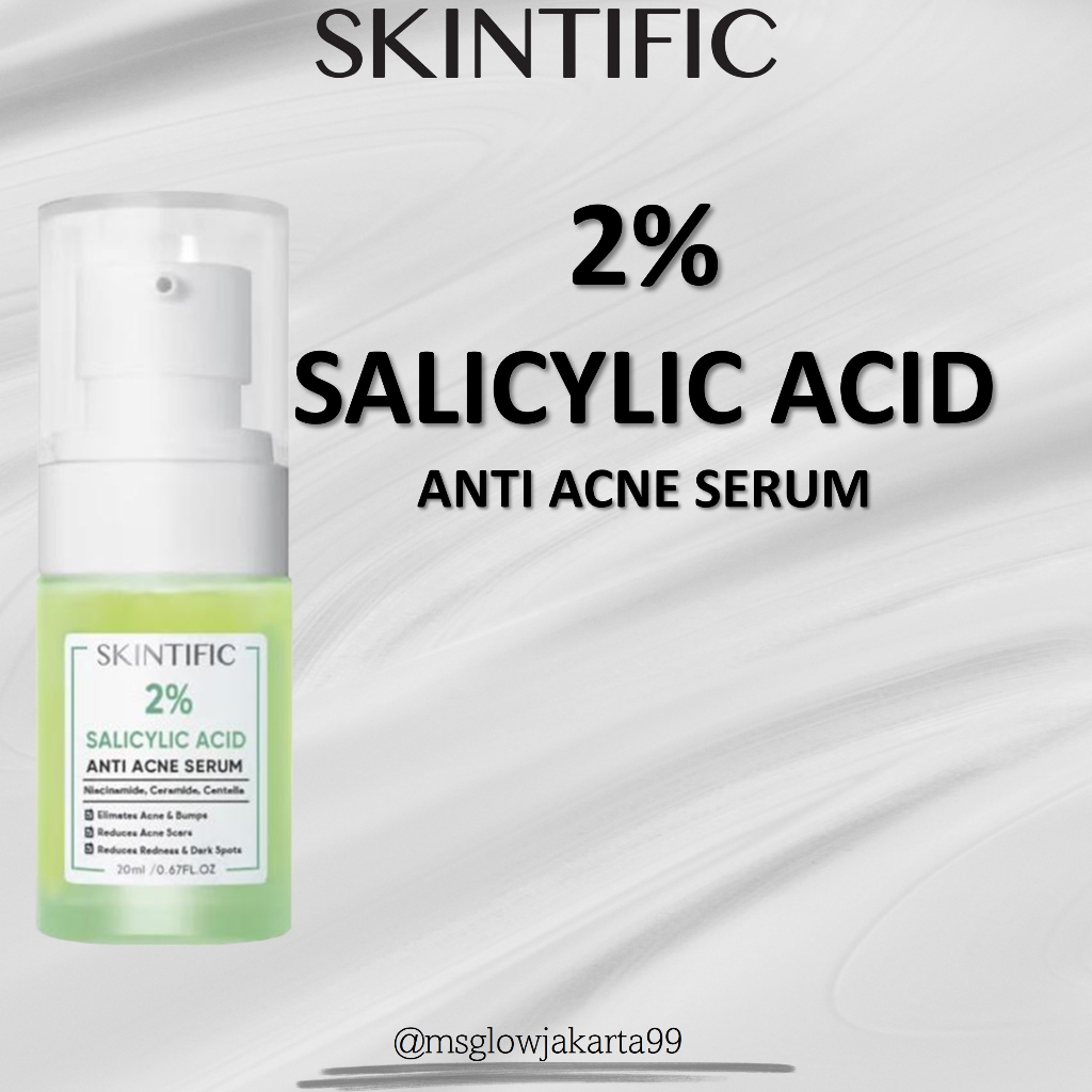 Jual SKINTIFIC 2% Salicylic Acid Anti Acne Serum Bebas Jerawat 20ml ...