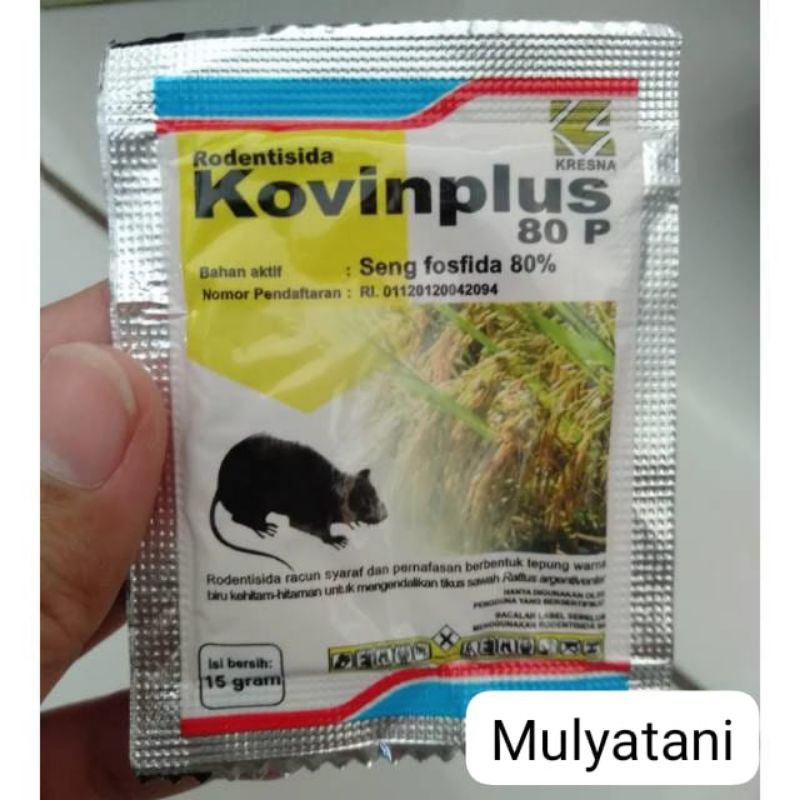 Jual Racun tikus kovinplus 15 gr rodentisida original | Shopee Indonesia