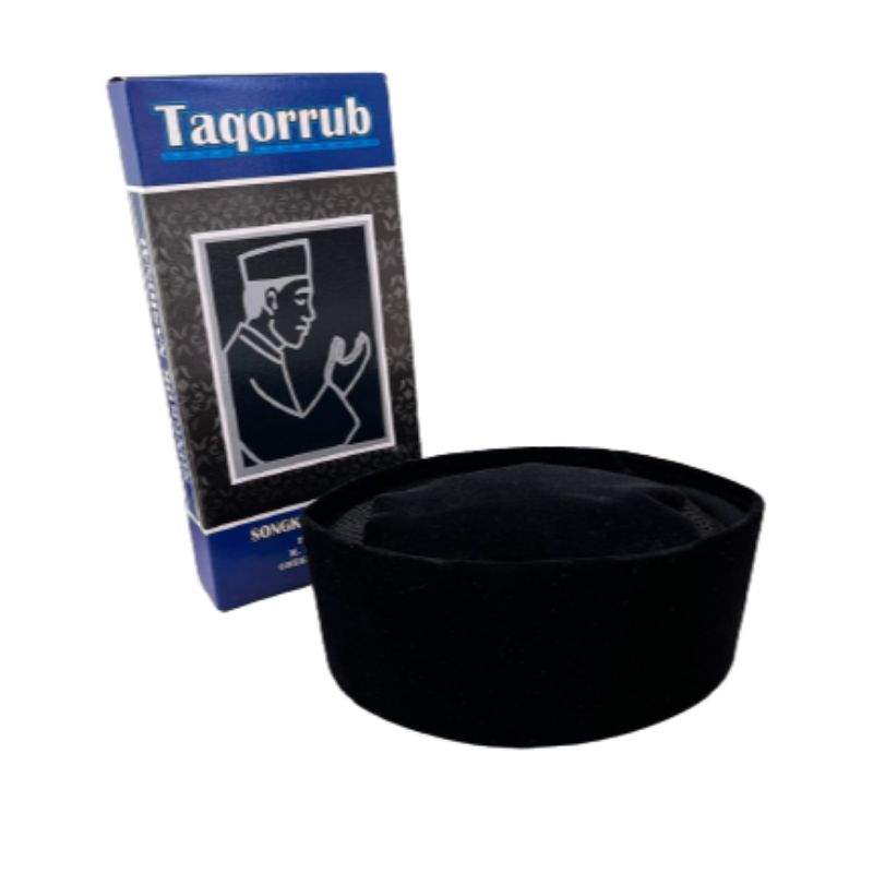Jual Peci Kopiah Hitam Polos Taqorrub Kopeah Songkok Nasional Exclusive | Shopee Indonesia