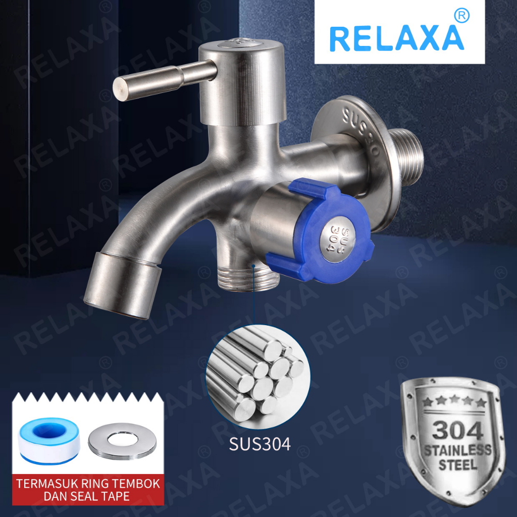 Jual KERAN AIR Kran Cabang 2 DUA Engkol Baling Keran Shower Multifungsi ANTI KARAT Keran Cabang ...