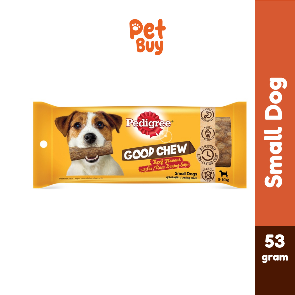 Jual Pedigree Good Chew Beef Flavor Small Dogs 53 g | Shopee Indonesia
