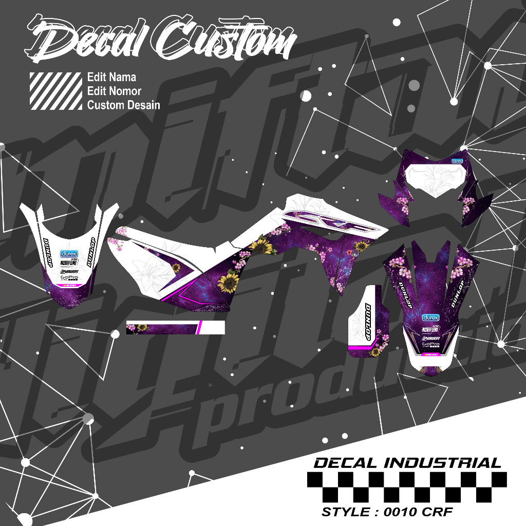 Jual Decal CRF 150L Full Body Supermoto - Striping Sticker CRF ...