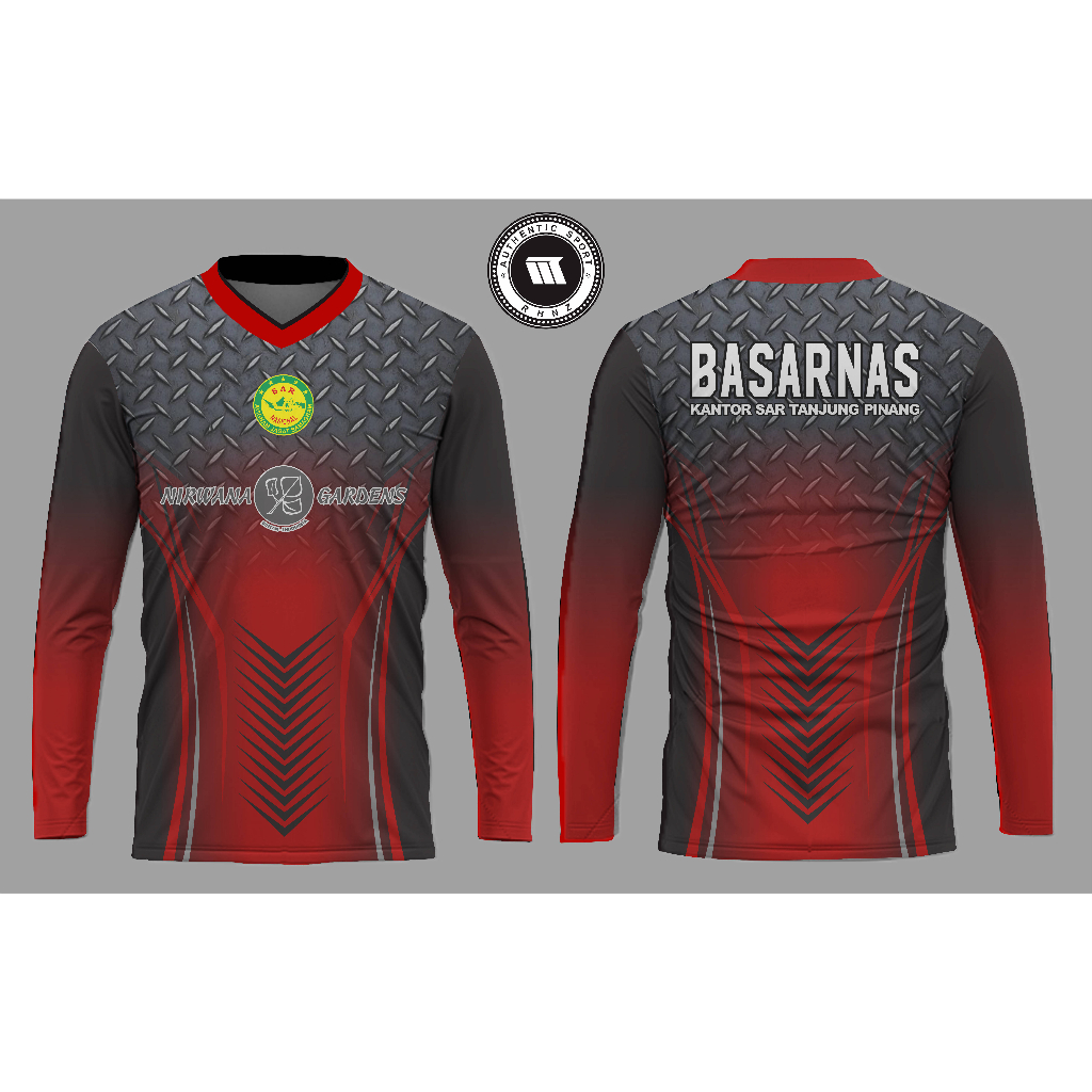 Jual JERSEY CUSTOM TIM-SAR MERAH BASARNAS/FULL PRINTING JERSEY BAHAN ...