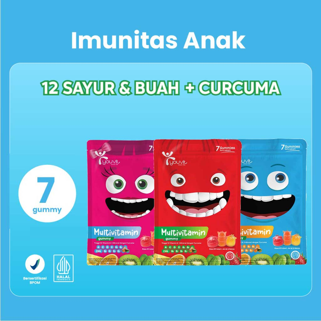 Jual Youvit Multivitamin Gummy Anak | Omega-3 Gummy Anak | Shopee Indonesia