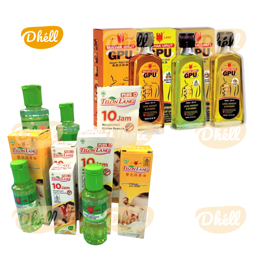 Jual Cap Lang Minyak Kayu Putih / Minyak Telon Plus / GPU Sereh / Jahe ...