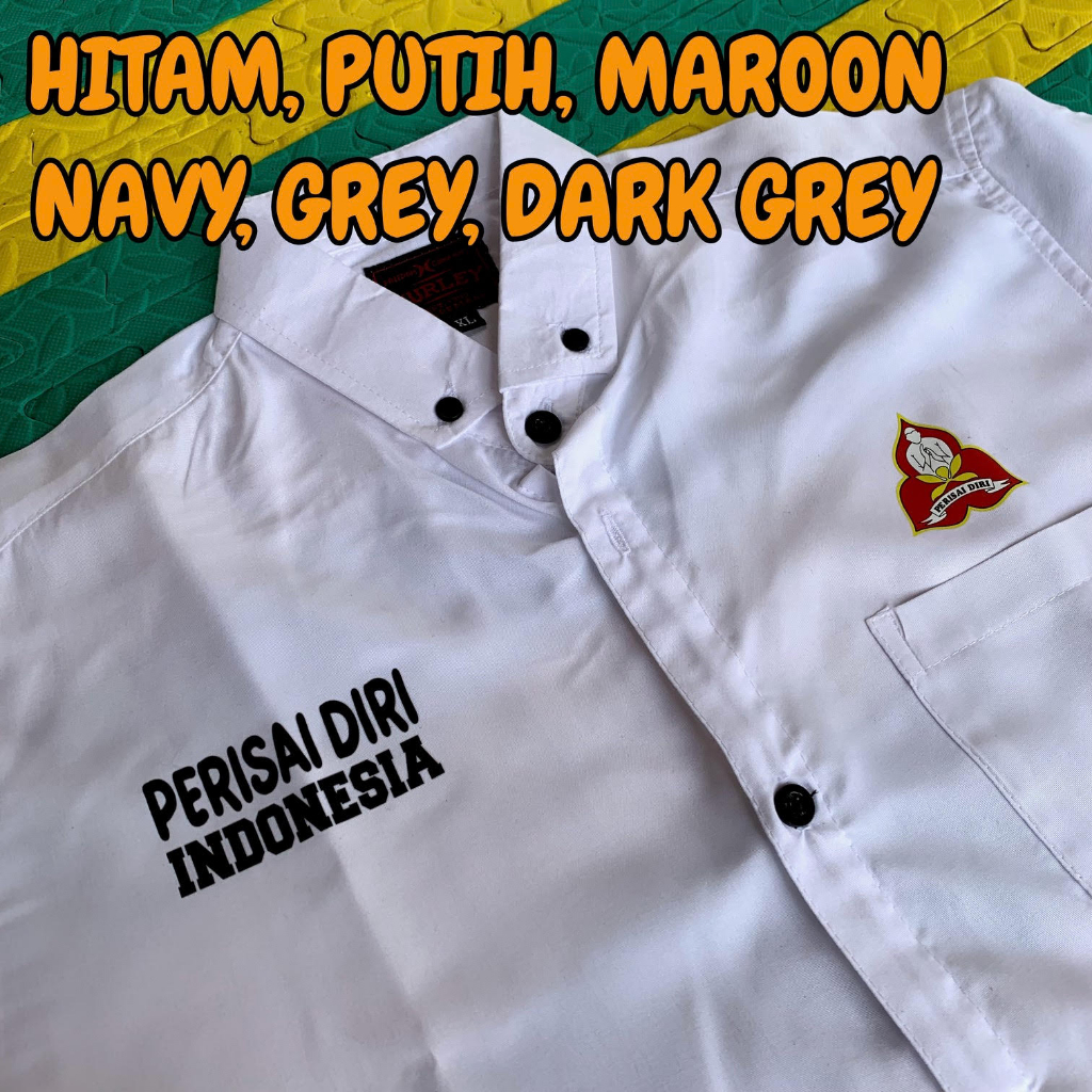 Jual XSI Baju Kemeja PERISAI DIRI simple, kemeja BELADIRI unisex ...