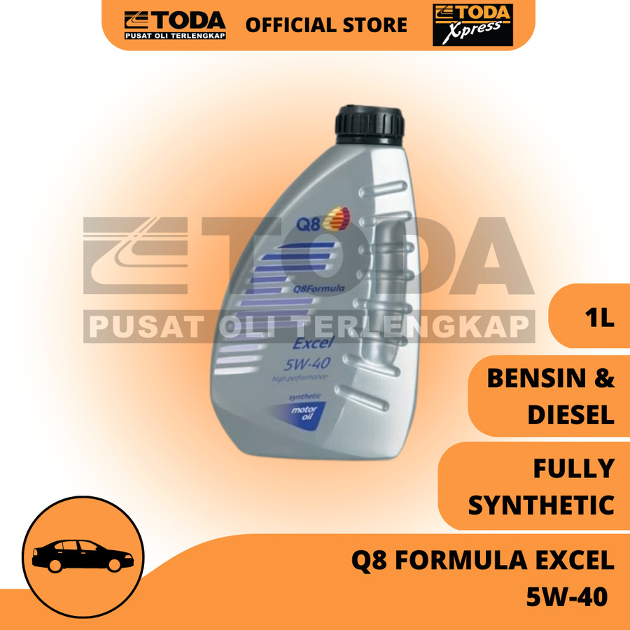 Jual Oli Q8 Formula Excel 5W40 1 Liter Original | Shopee Indonesia