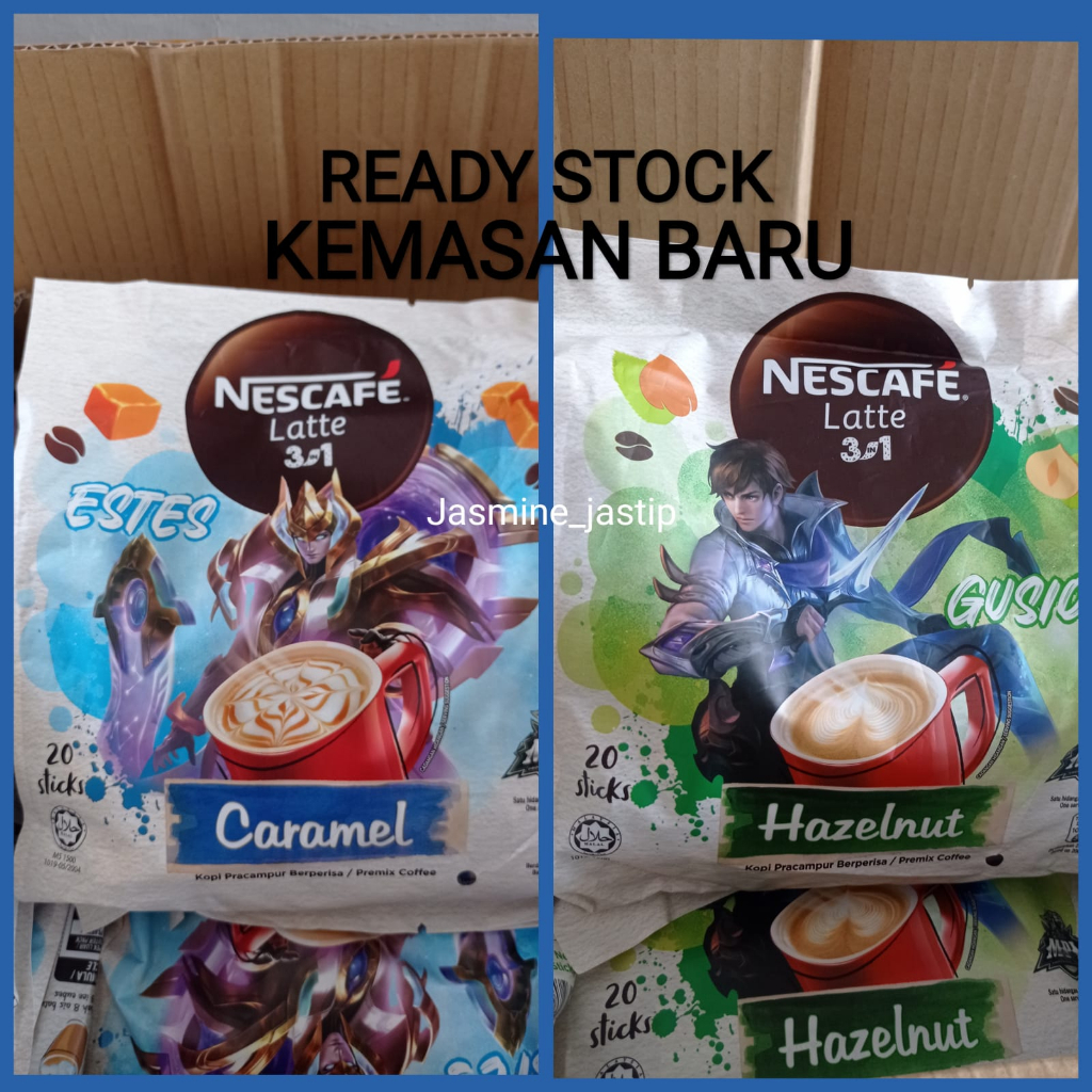 Jual Nescafe Latte 3 in 1 Hazelnut / Caramel | Shopee Indonesia