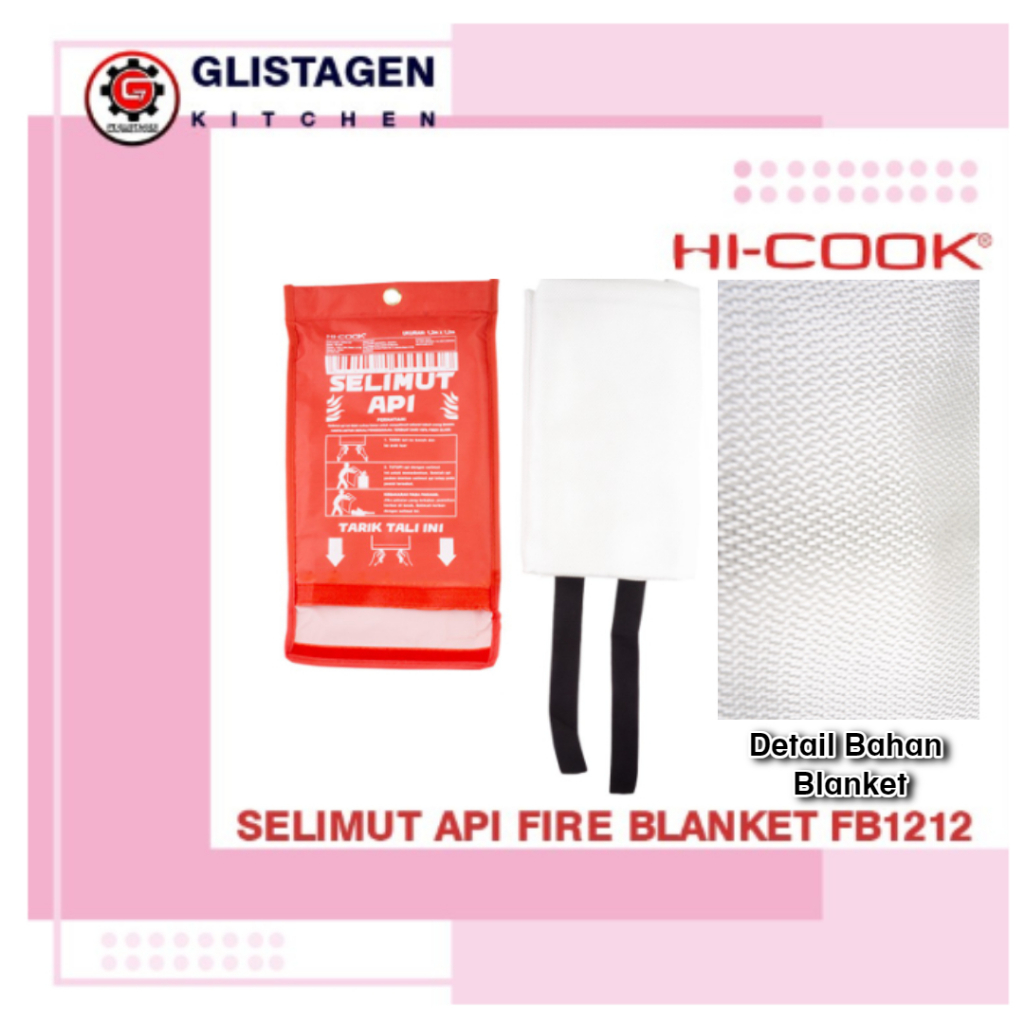 Jual Hi-Cook Selimut Api / Fire Blanket FB1212 Kain Pemadam Api ...