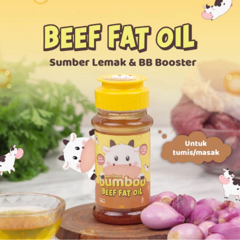 Jual Bumboo Beef Fat Oil/Minyak Bahan Alami Bernutrisi/Minyak MPASI ...