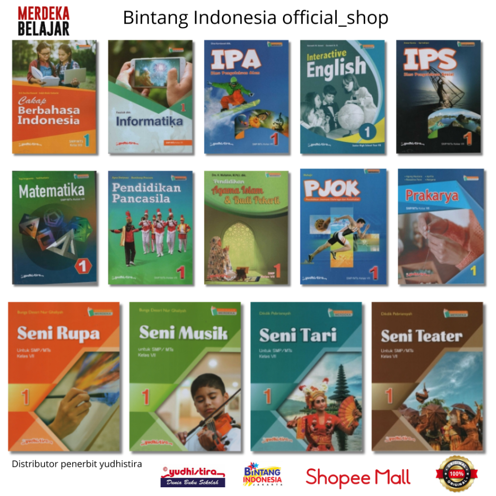 Jual Yudhistira - Buku Pelajaran Kelas 2/VIII SMP/MTs Kurikulum Merdeka | Shopee Indonesia