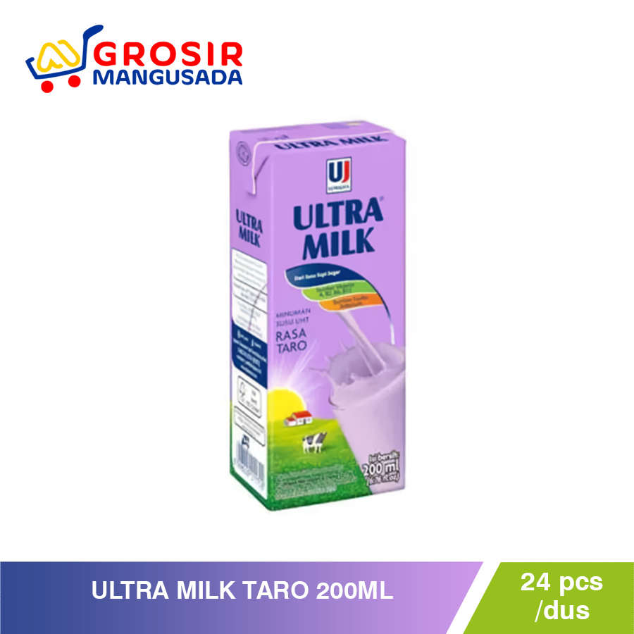 Jual Grosir Ultra Milk Taro 200ml - Harga Terbaik 1 dus isi 24pcs ...