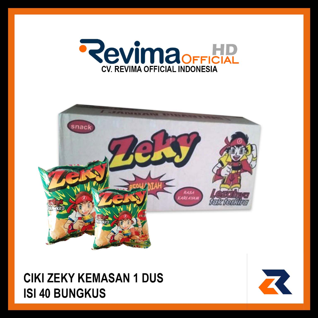 Jual Snack Cemilan Zeky Berhadiah Kemasan 1 Dus Isi 40 Bungkus | Shopee ...